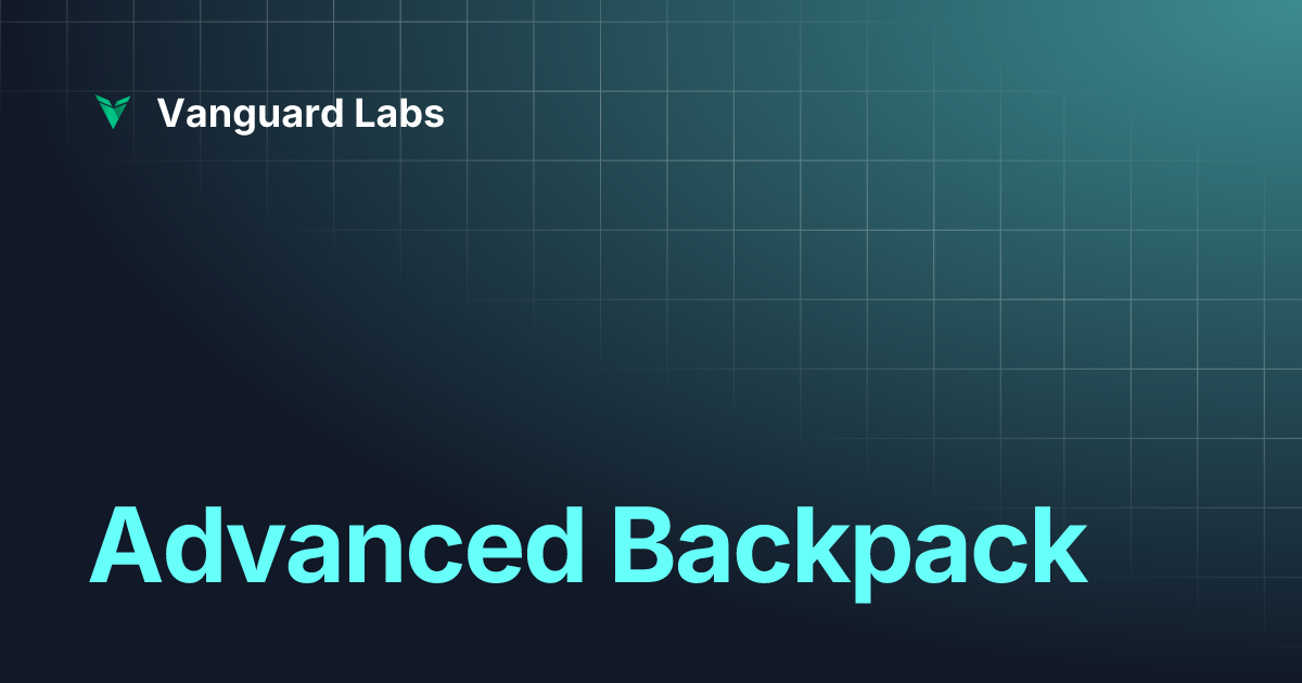 Advanced Backpack | Vanguard Labs